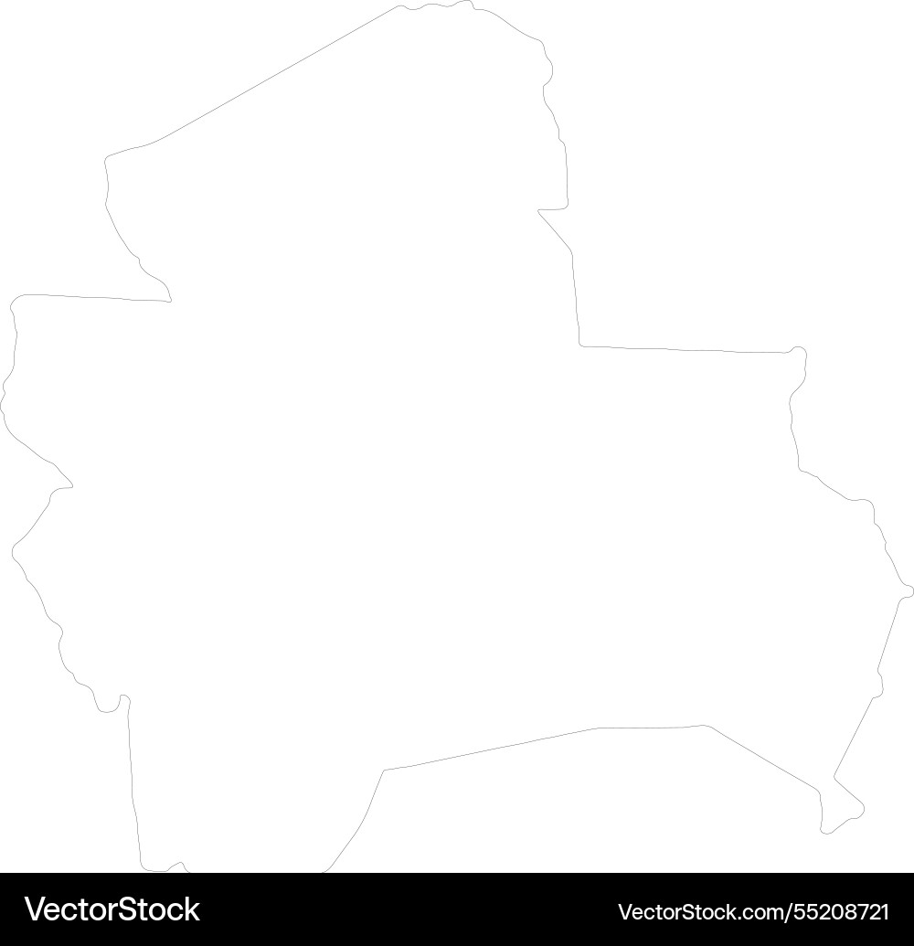 Santa cruz bolivia outline map Royalty Free Vector Image