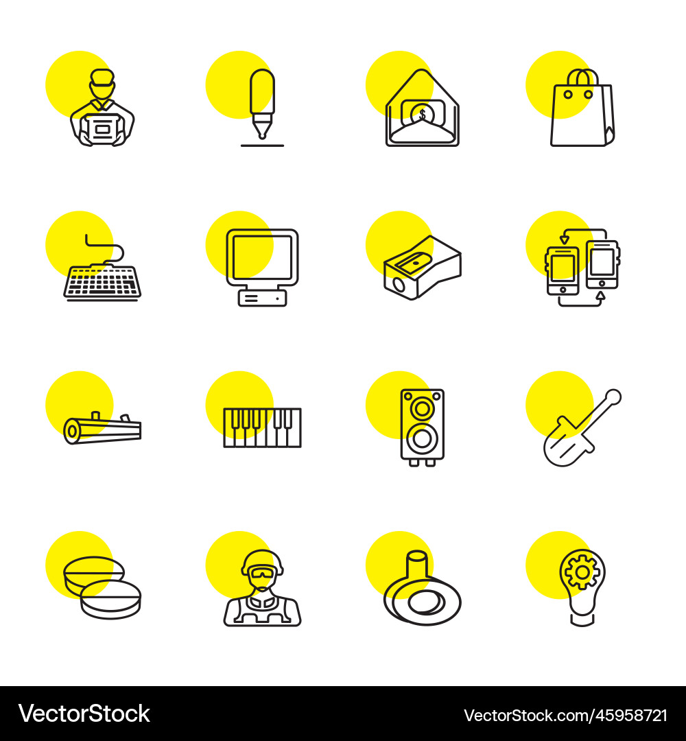 White icons Royalty Free Vector Image - VectorStock