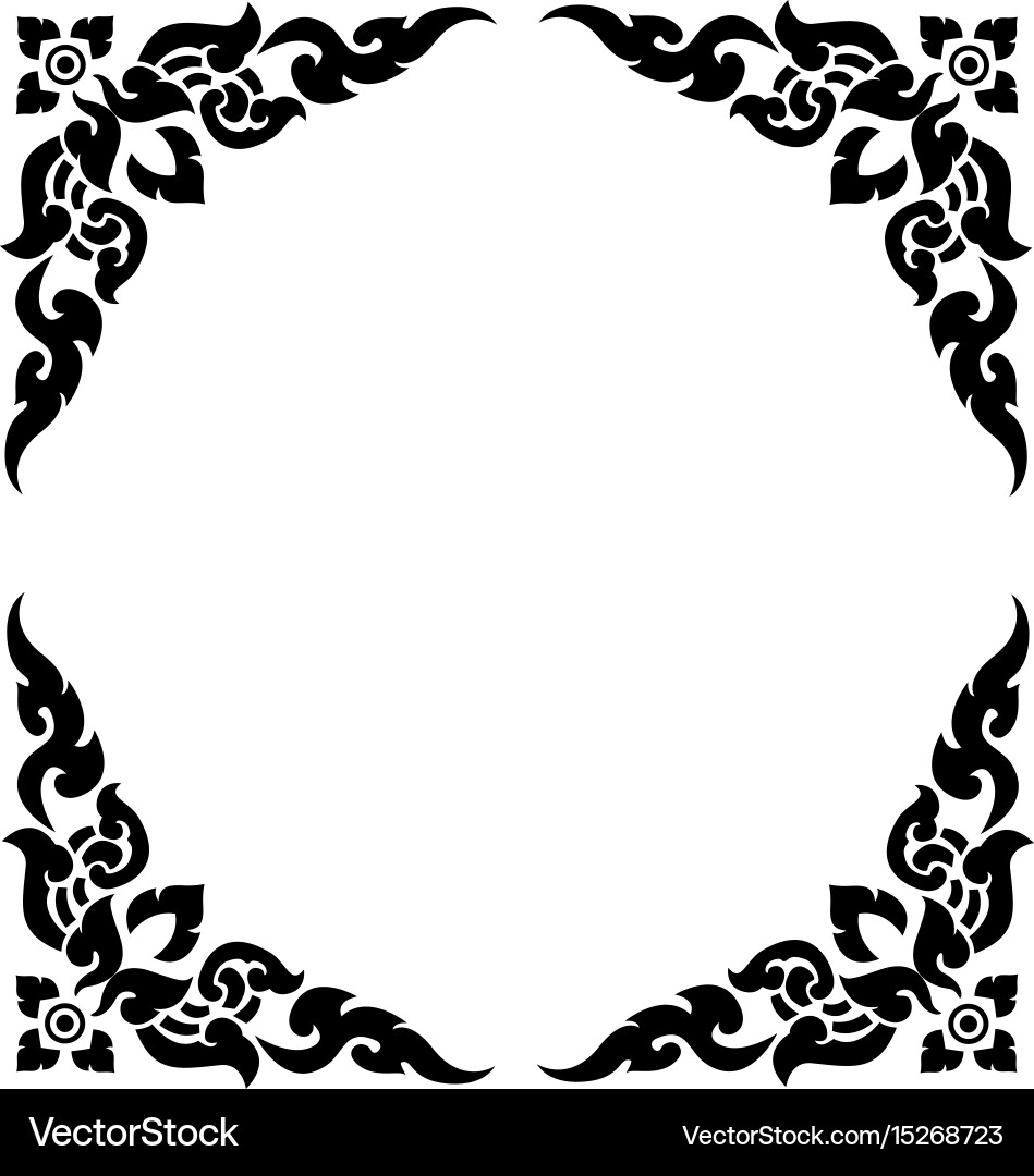 Corner frame 02 Royalty Free Vector Image - VectorStock