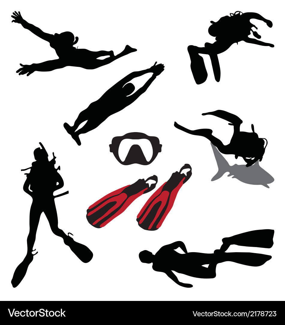 Diver Royalty Free Vector Image - VectorStock