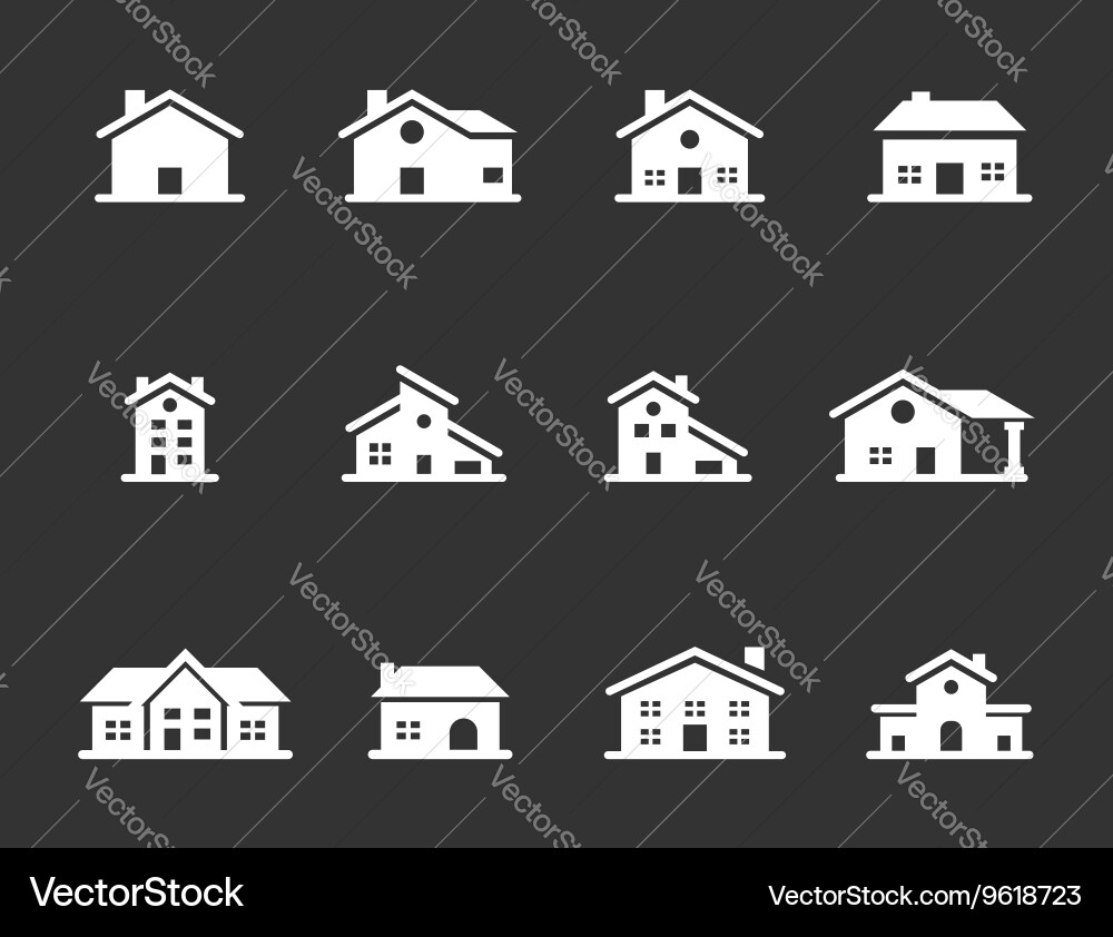 Homes Royalty Free Vector Image - VectorStock
