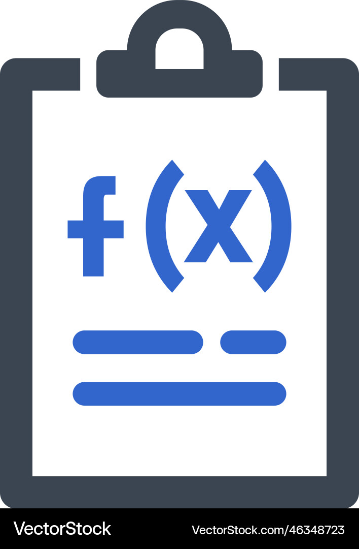 Math formula icon Royalty Free Vector Image - VectorStock