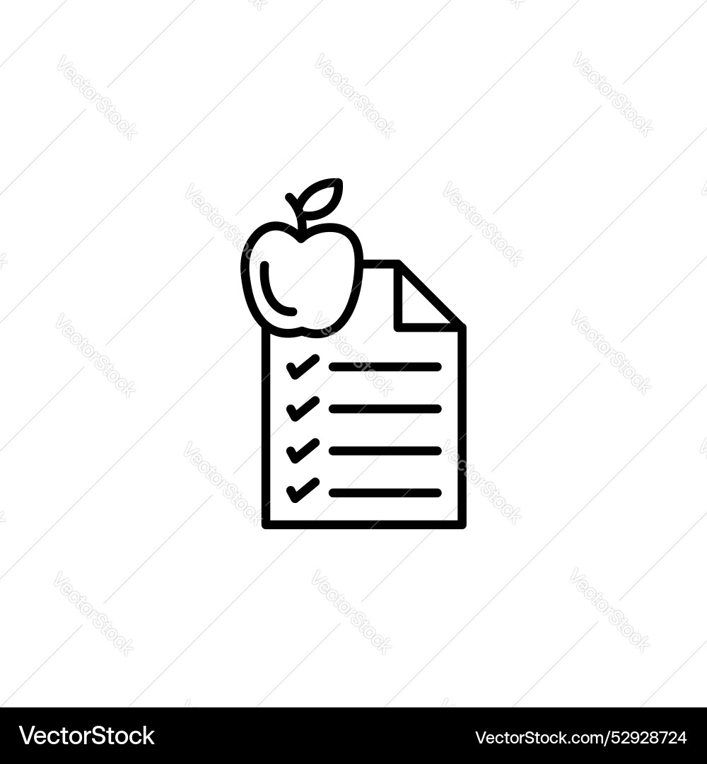 Diet plan icon Royalty Free Vector Image - VectorStock