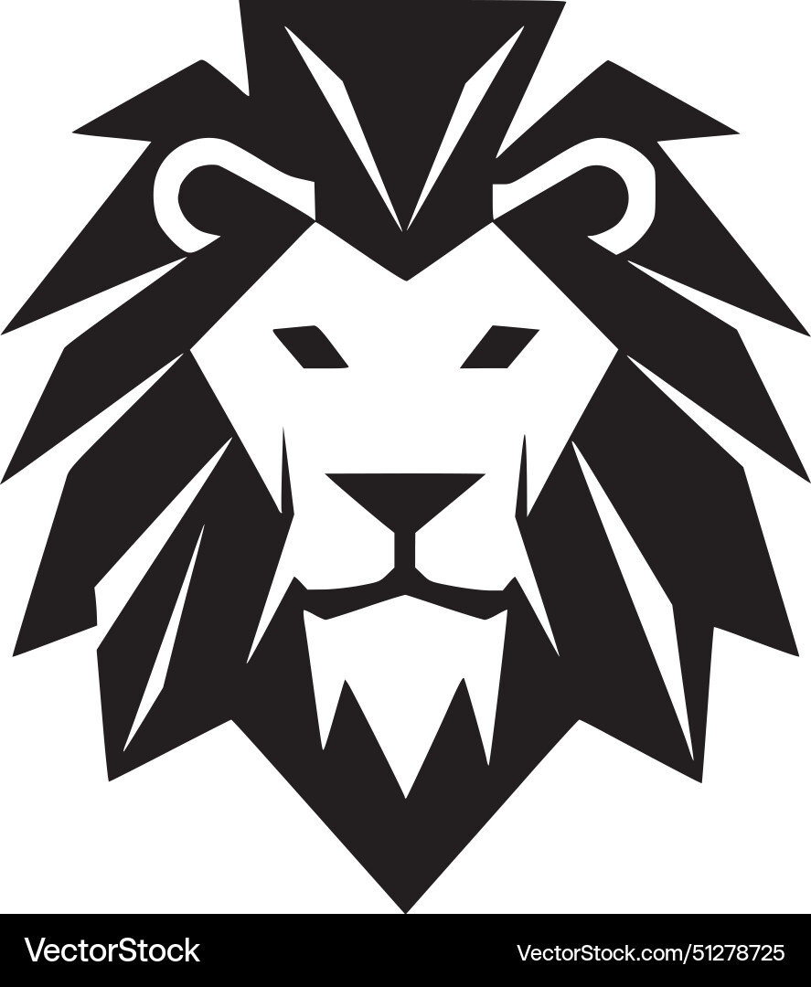 Lion - minimalist and simple silhouette Royalty Free Vector