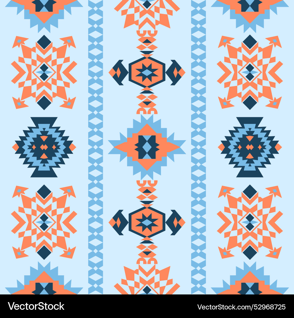 Pattern featuring traditional motifs Royalty Free Vector