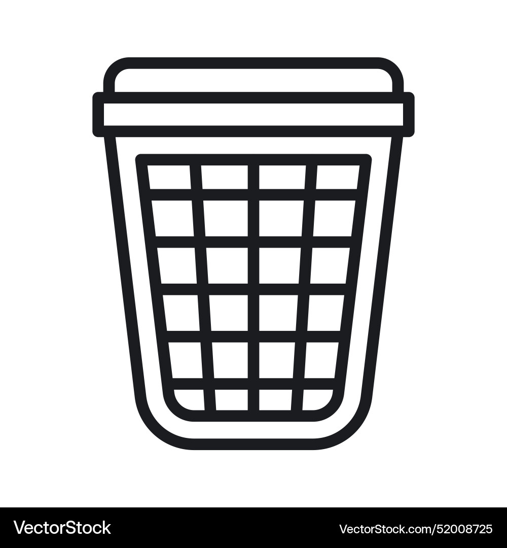 Trash can icon ideal for waste disposal Royalty Free Vector