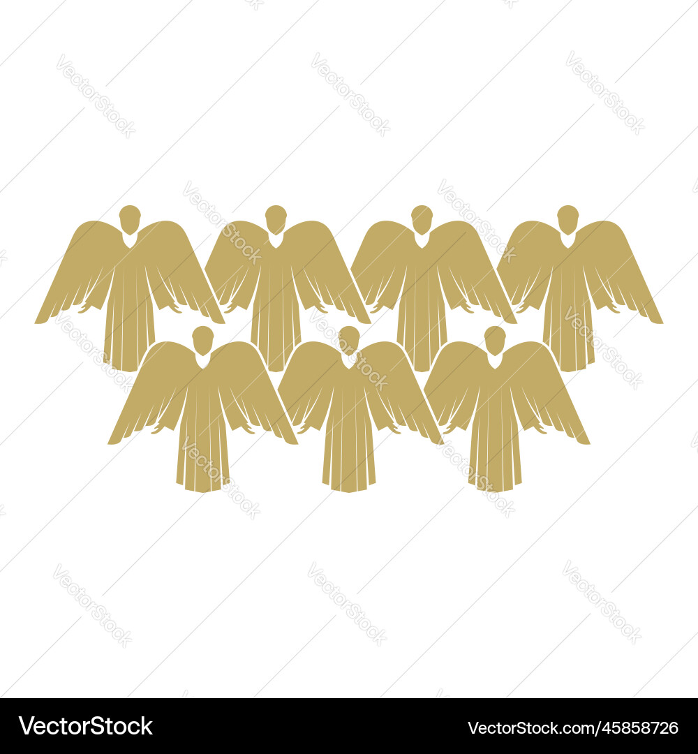 Celestial Choir of Angels Royalty Free Vector Image