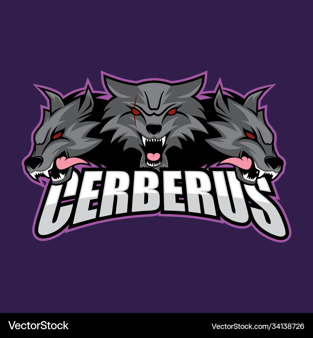 Cerberus logo Royalty Free Vector Image - VectorStock