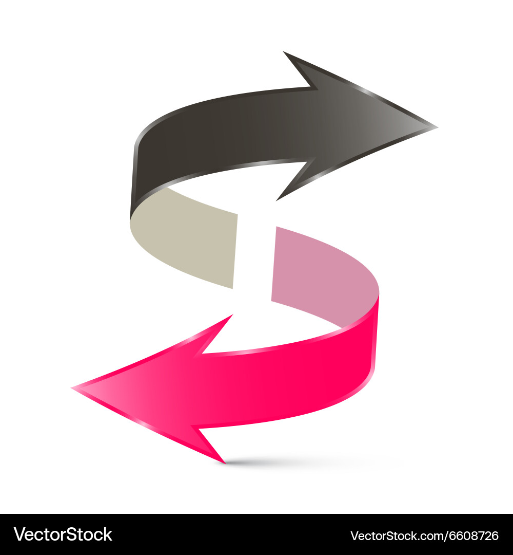 Double arrow Royalty Free Vector Image - VectorStock