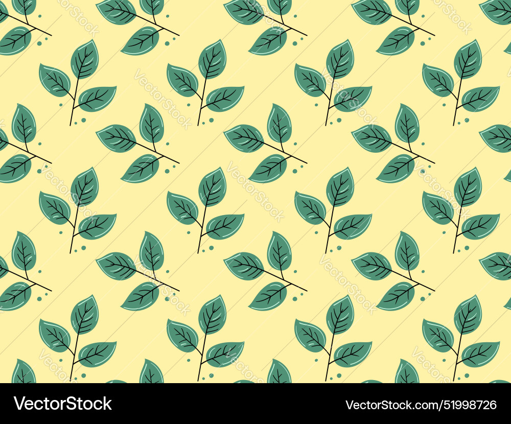 Hand drawn floral pattern design simple ornament Vector Image