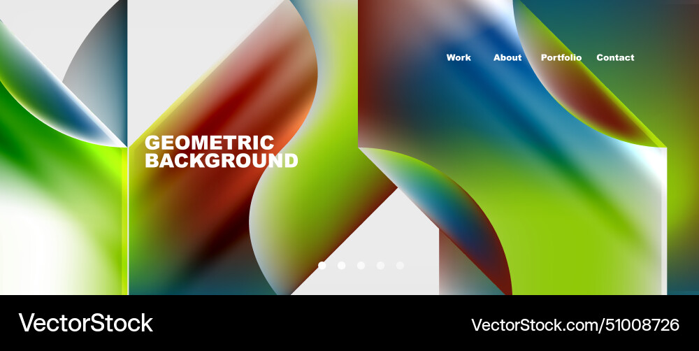 Vibrant geometric background with a colorful Vector Image