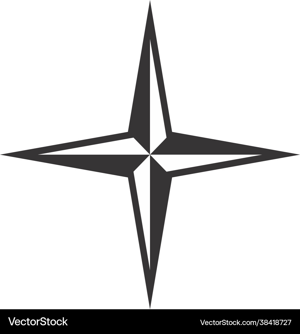 Classic Compass Rose Royalty Free Vector Image