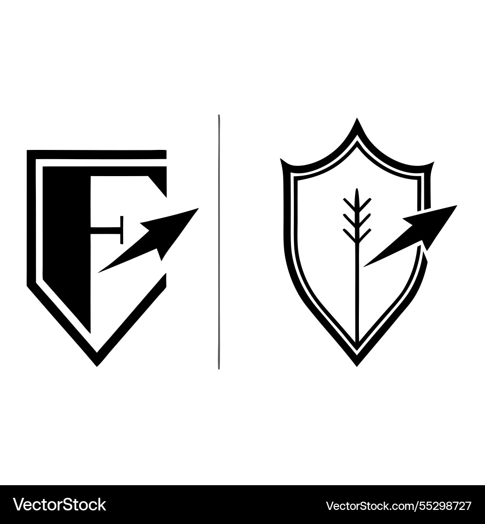 Logo design minimalist abstract symbol circular Vector Image