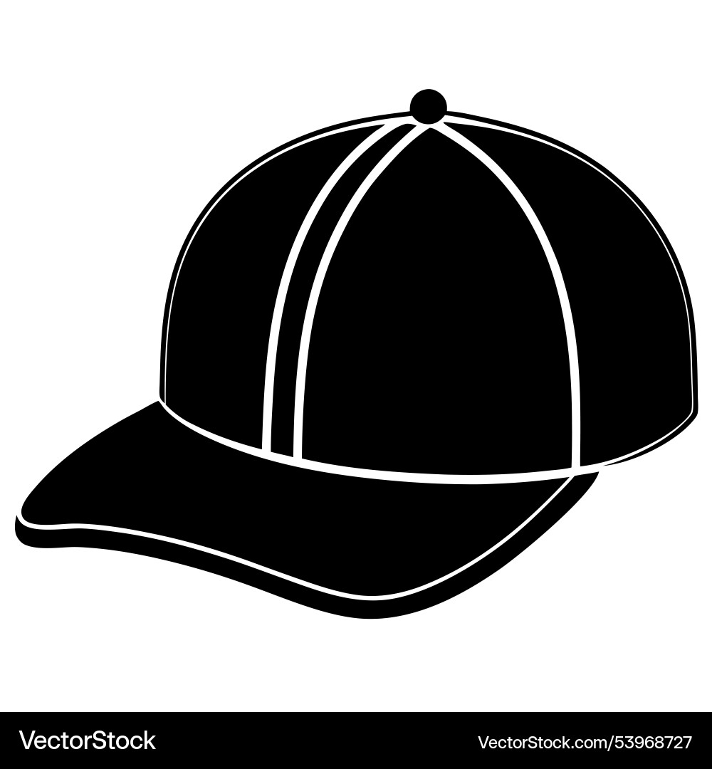 Snapback silhouette icon Royalty Free Vector Image