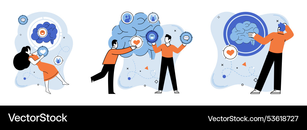 Thinking process creative sparks Royalty Free Vector Image