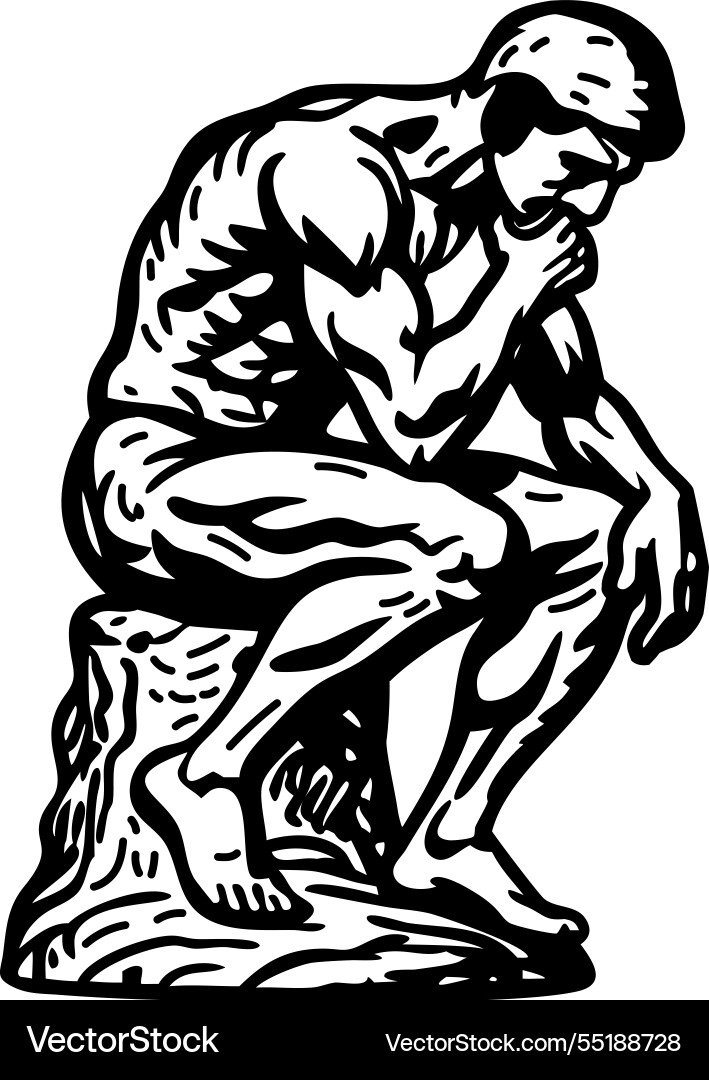 Auguste rodin Royalty Free Vector Image - VectorStock