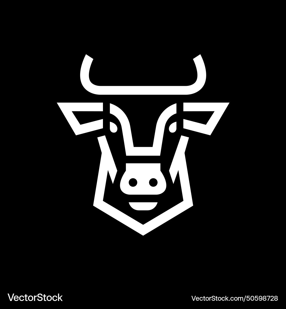 Cow outline Royalty Free Vector Image - VectorStock