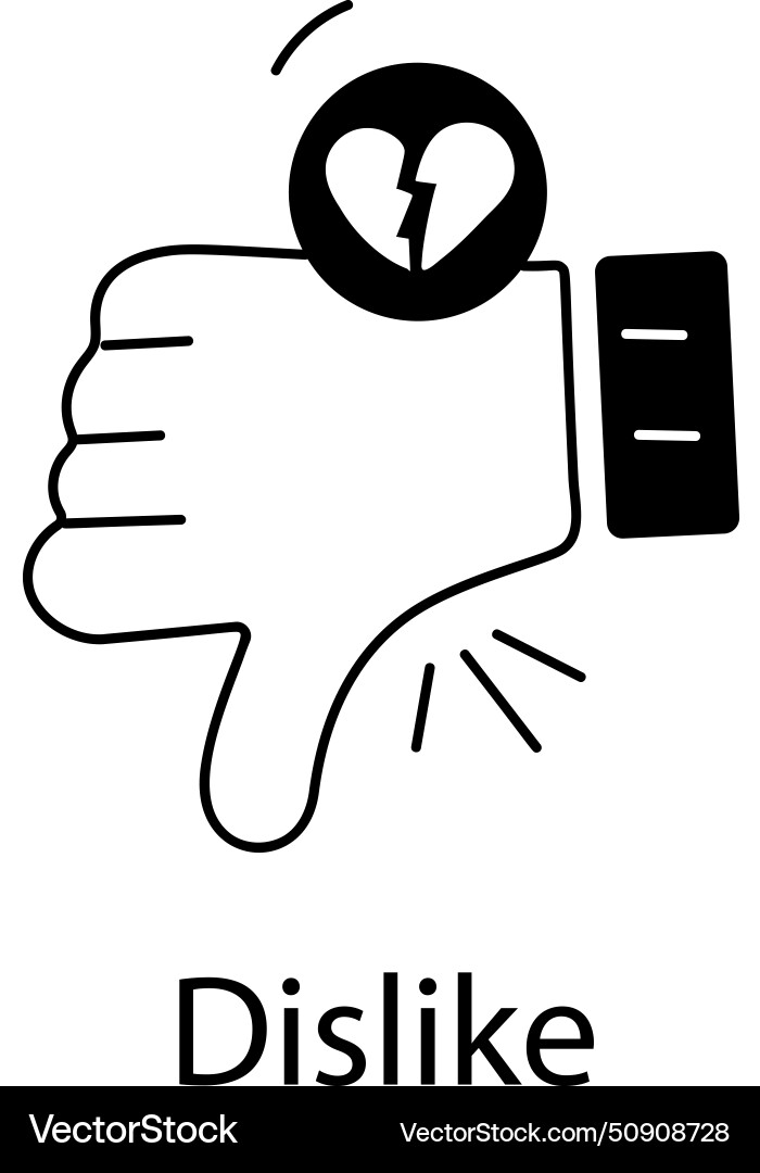 Dislike Royalty Free Vector Image - VectorStock