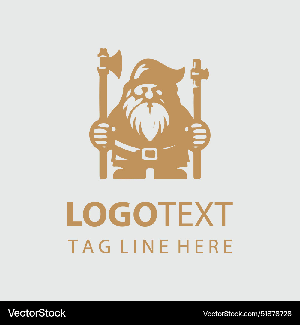 Dwarf logo Royalty Free Vector Image - VectorStock