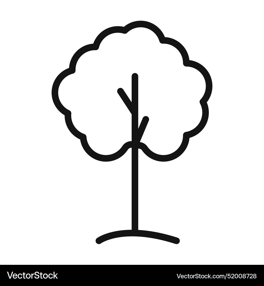 Eco-friendly tree-free icon ideal for green Vector Image