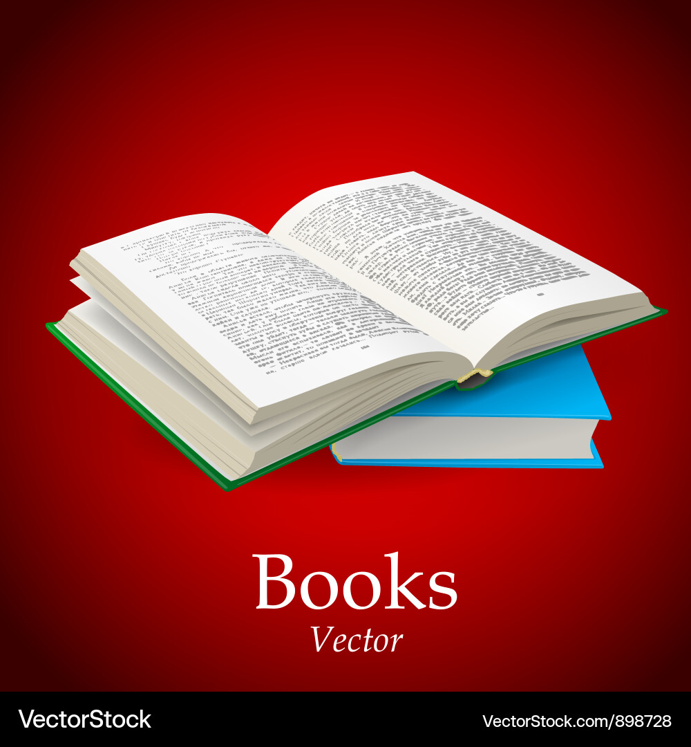 Open book Royalty Free Vector Image - VectorStock