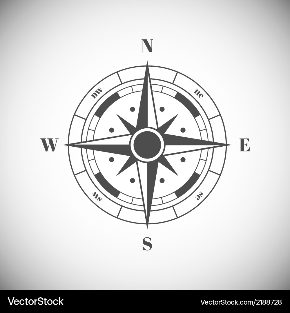 Wind rose Royalty Free Vector Image - VectorStock