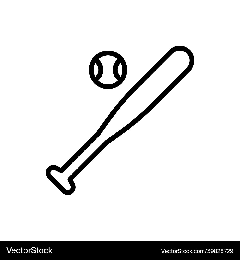 Baseball icon softball Royalty Free Vector Image