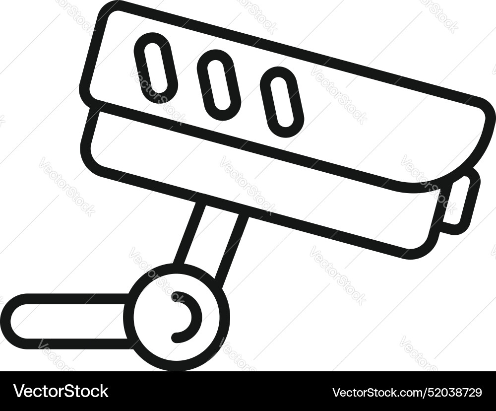Cctv camera keeping watch over you providing Vector Image