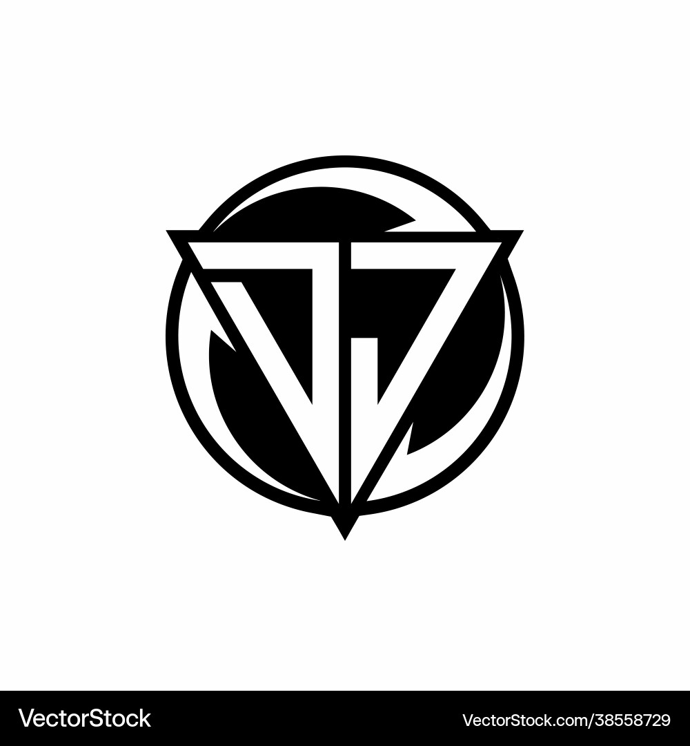 Dj logo monogram design template Royalty Free Vector Image