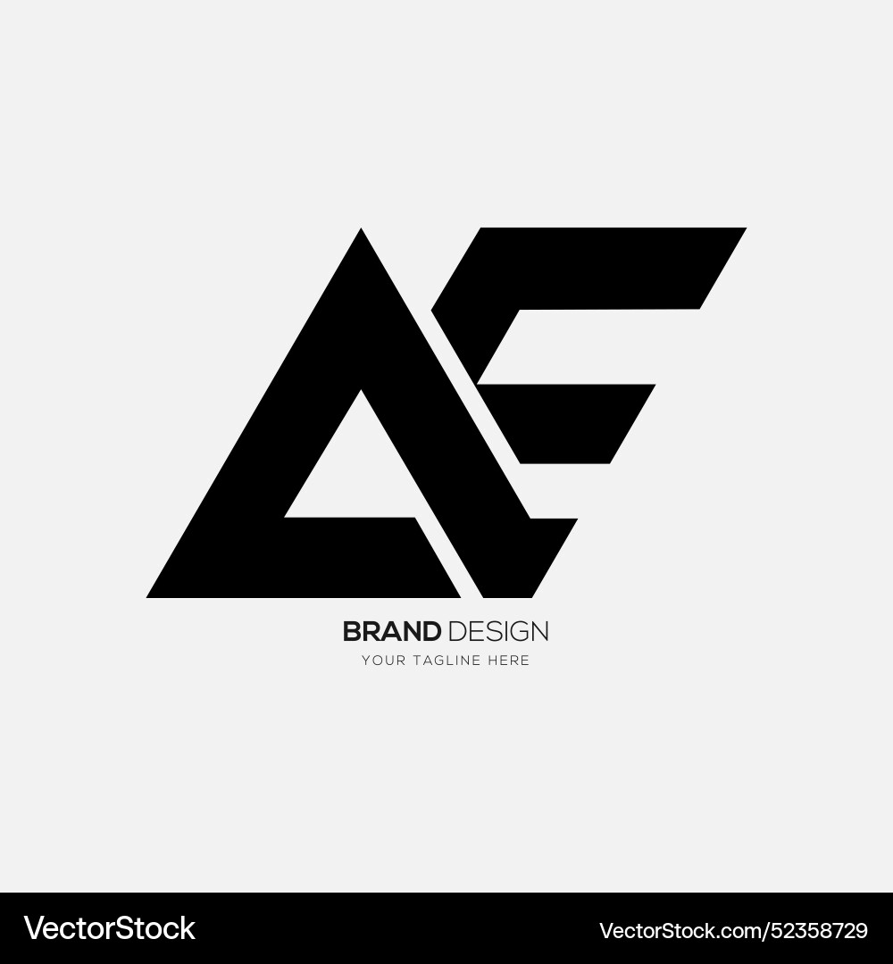 Letter ae or ea initial modern unique monogram Vector Image