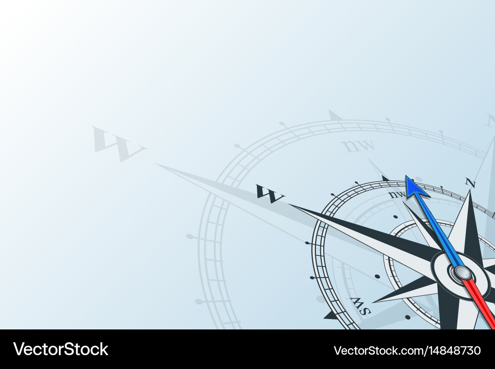Compass northwest background Royalty Free Vector Image
