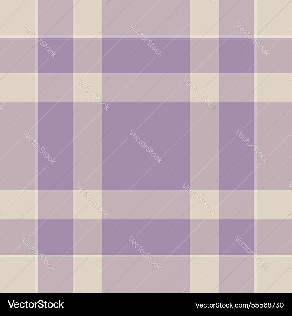 Elegant lilac and cream plaid pattern perfect Vector Image