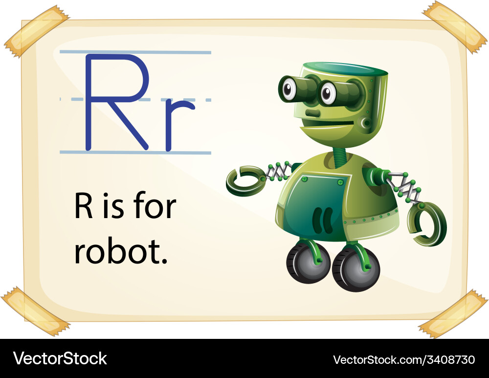 Letter r Royalty Free Vector Image - VectorStock