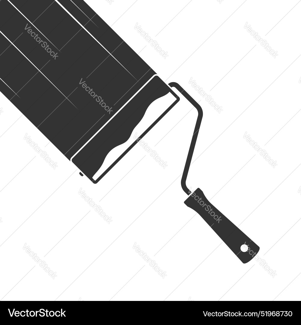 Paint roller sign Royalty Free Vector Image - VectorStock