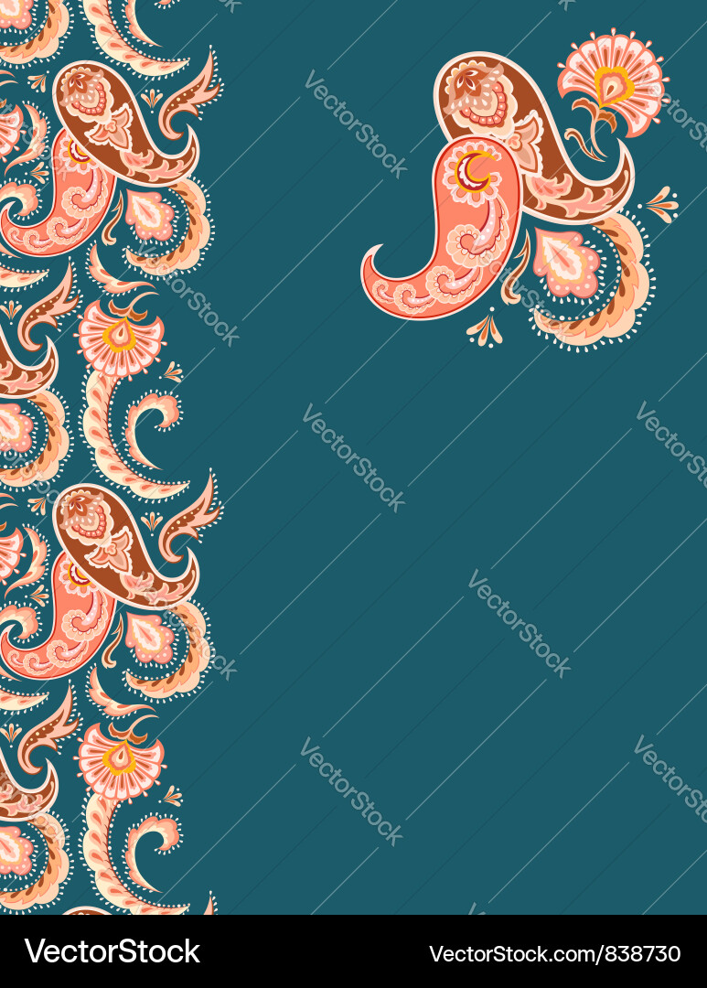 Paisley design Royalty Free Vector Image - VectorStock