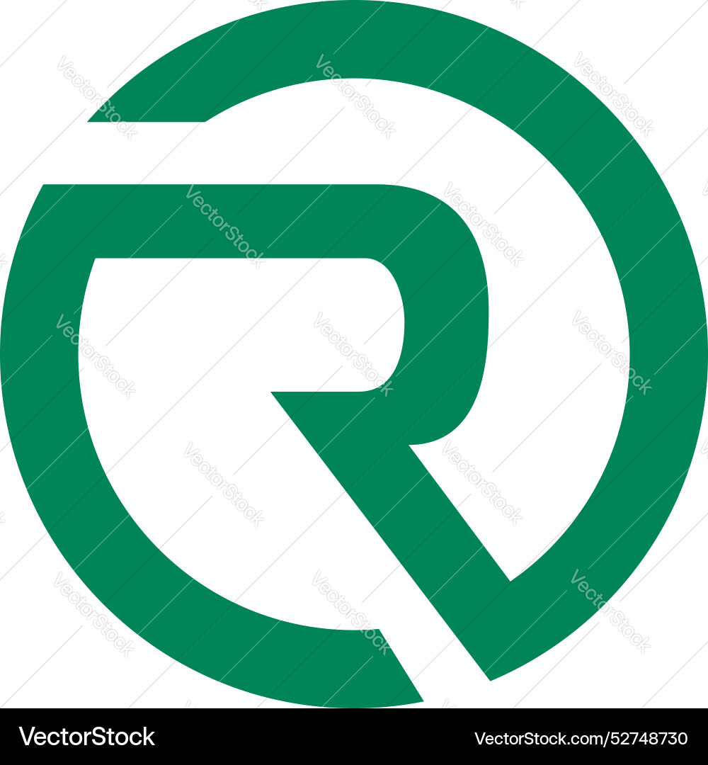 R alphabet logo Royalty Free Vector Image - VectorStock