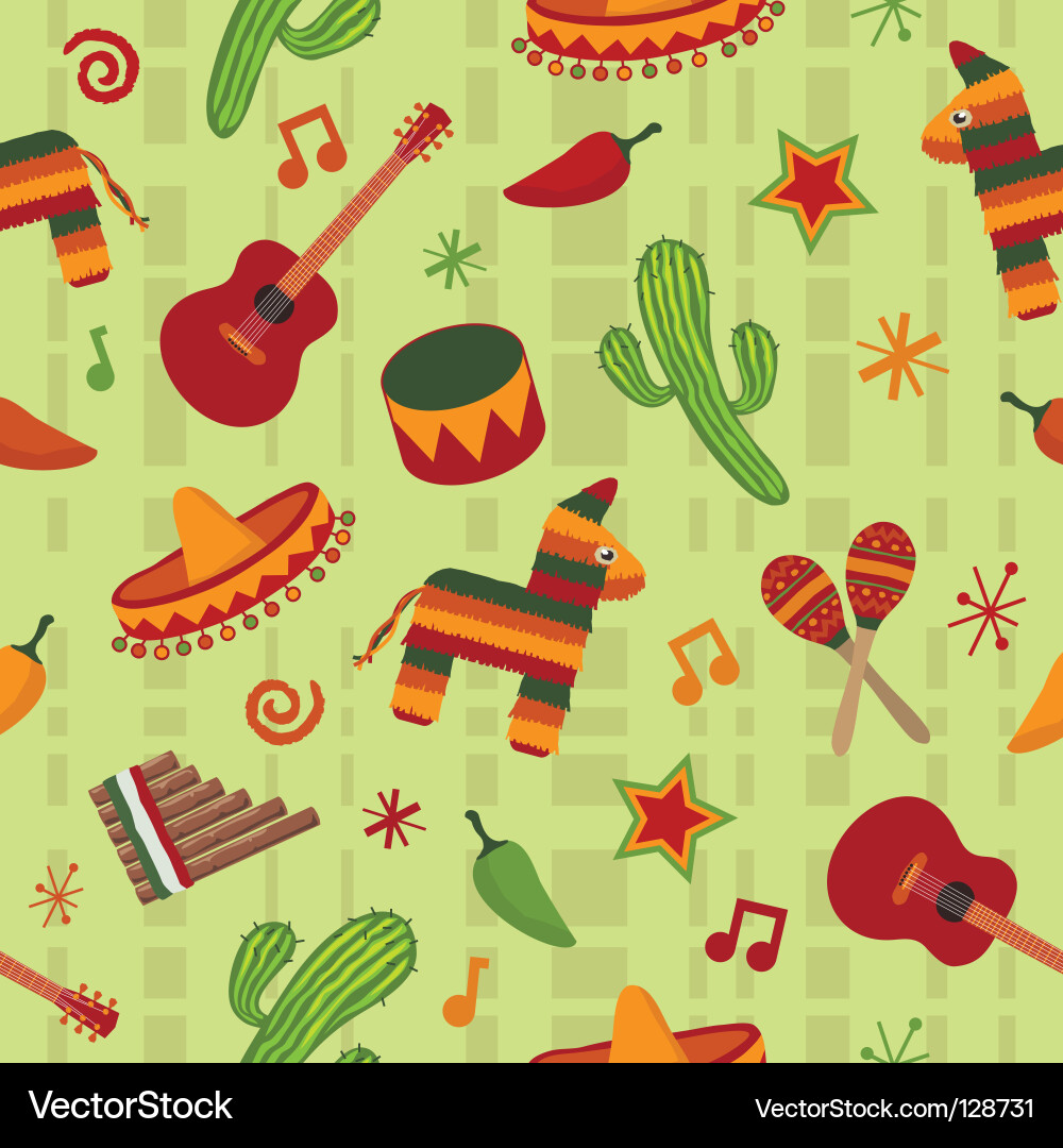Mexican pattern Royalty Free Vector Image - VectorStock