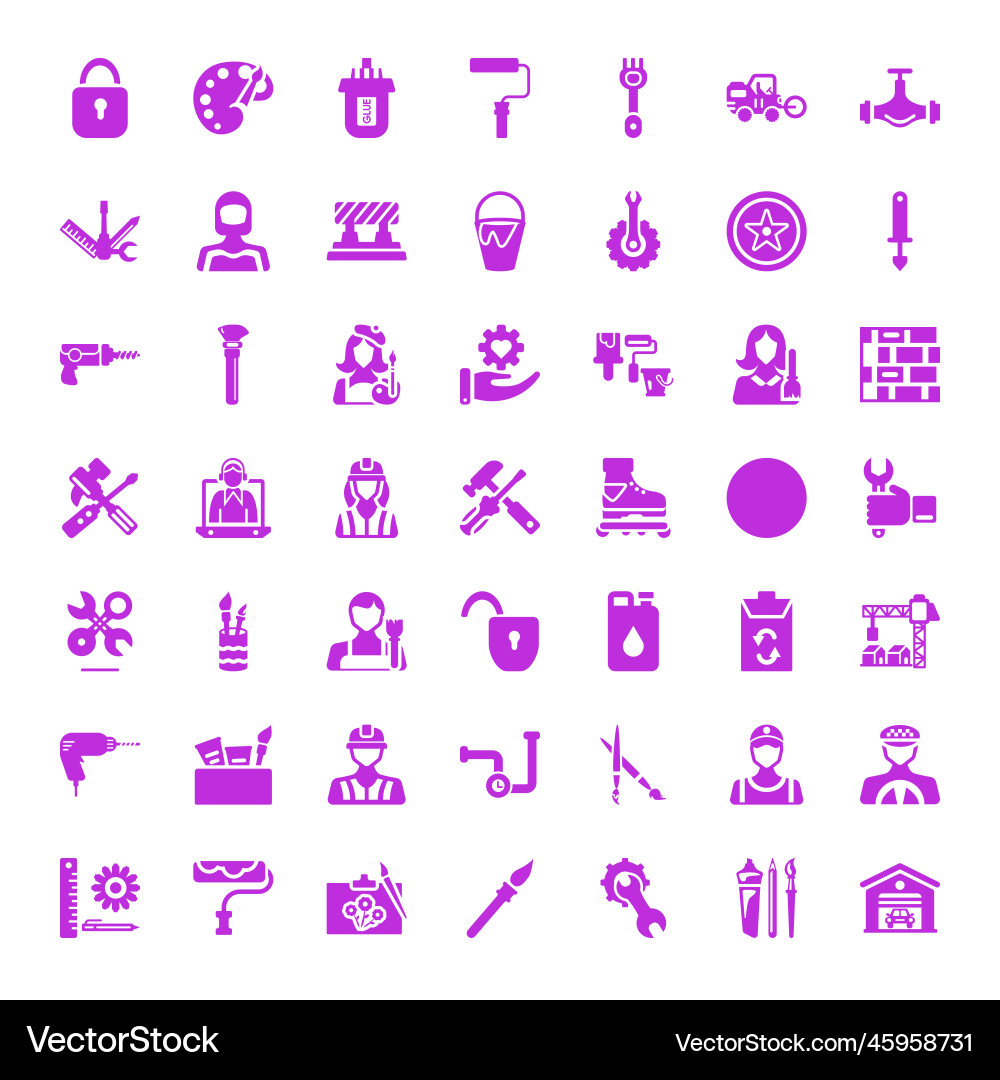 Repair icons Royalty Free Vector Image - VectorStock