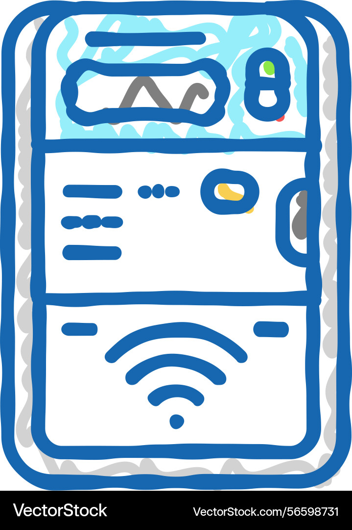 Smart metering energy policy icon doodle Vector Image