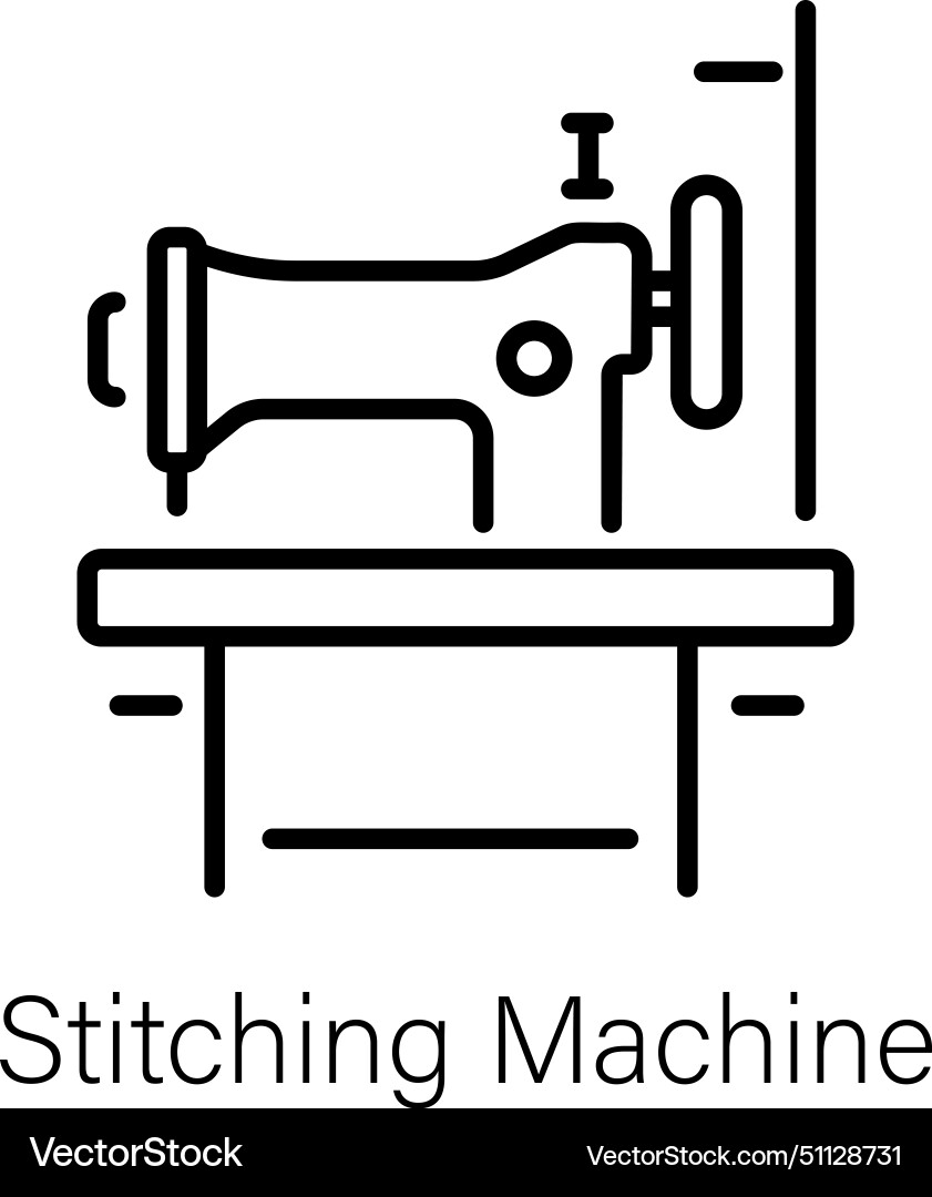 Stitching machine Royalty Free Vector Image - VectorStock