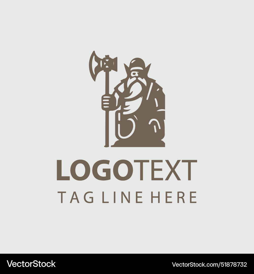 Dwarf logo Royalty Free Vector Image - VectorStock