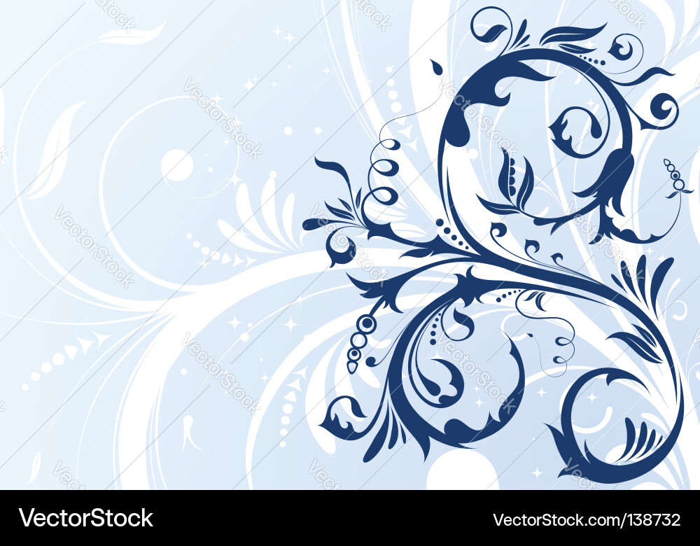 Elegant Floral Ornament Background Royalty Free Vector Image