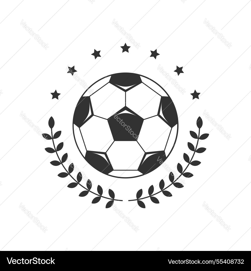 Football badge Royalty Free Vector Image - VectorStock