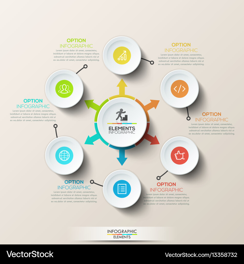Modern infographic design template Royalty Free Vector Image