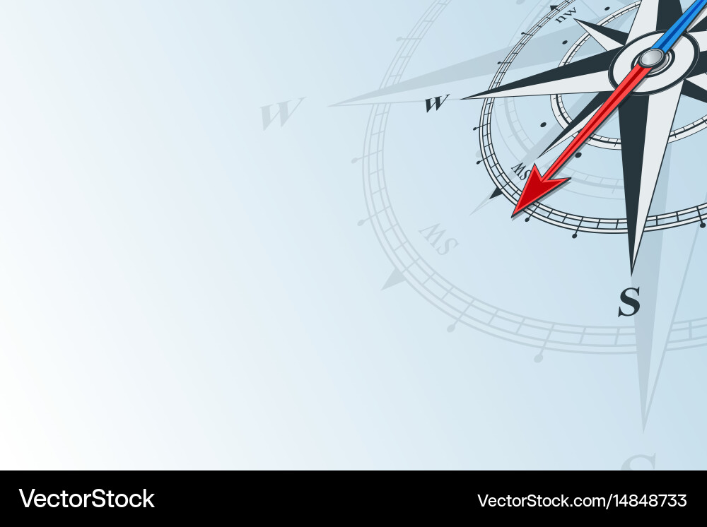 Compass southwest background Royalty Free Vector Image