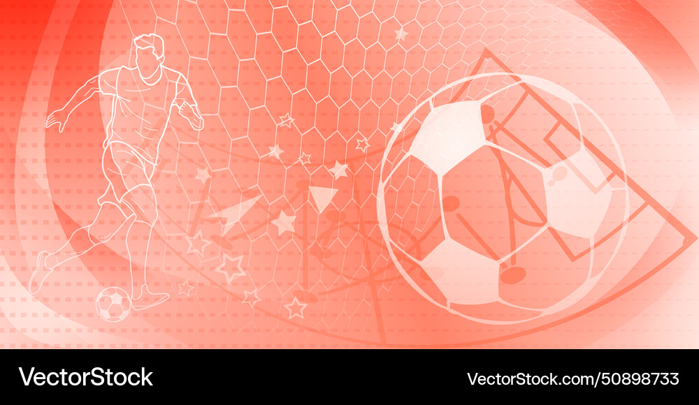 Football themed background Royalty Free Vector Image