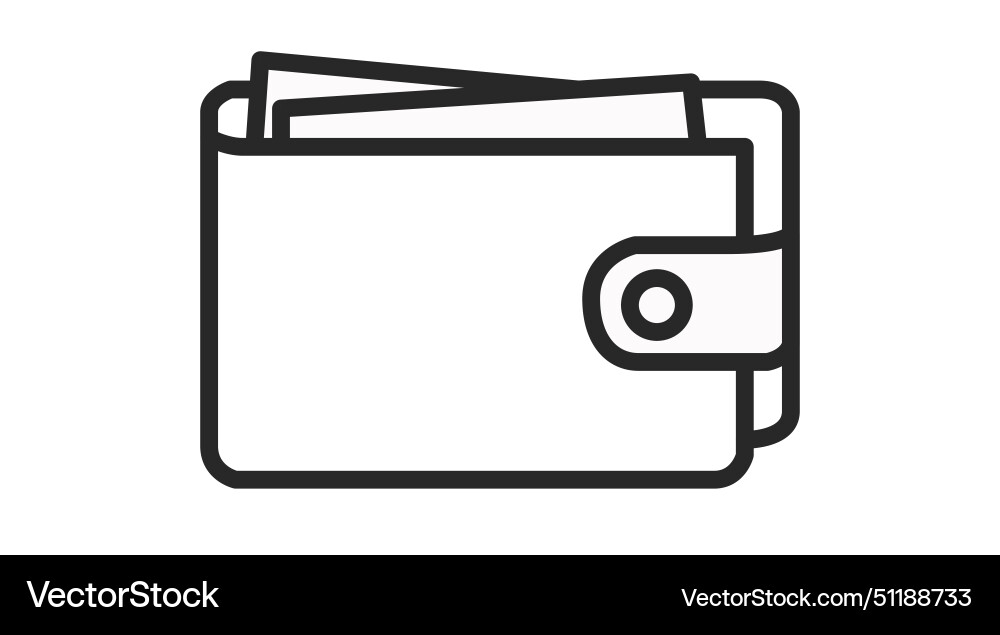 Wallet icon Royalty Free Vector Image - VectorStock