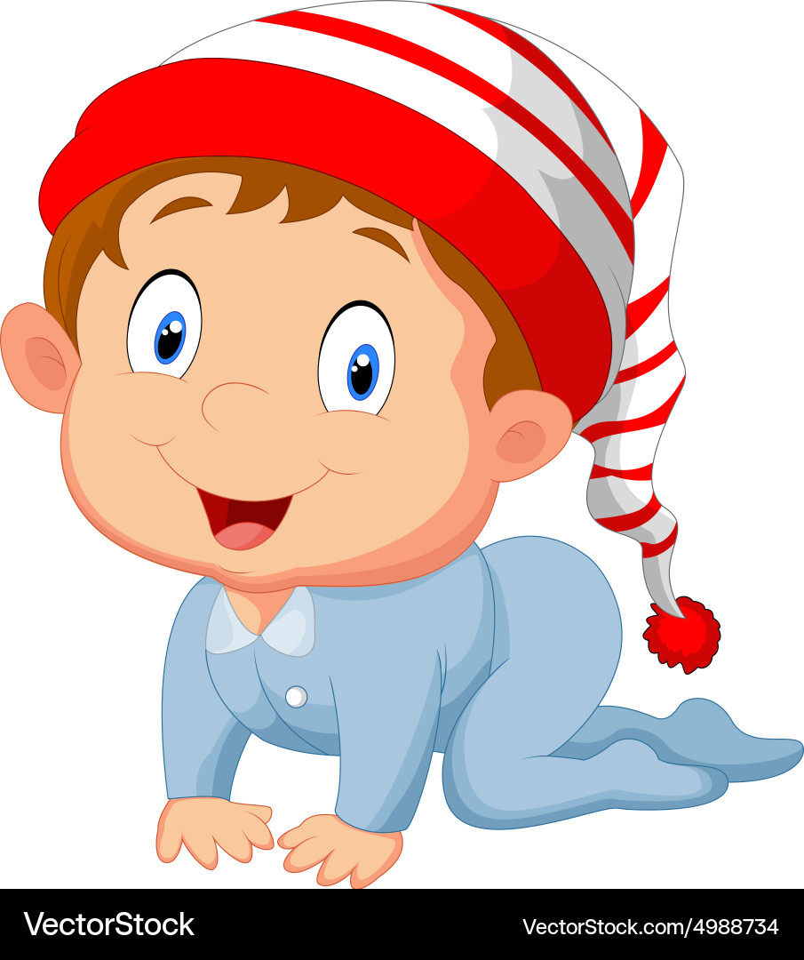 Baby boy cartoon Royalty Free Vector Image - VectorStock