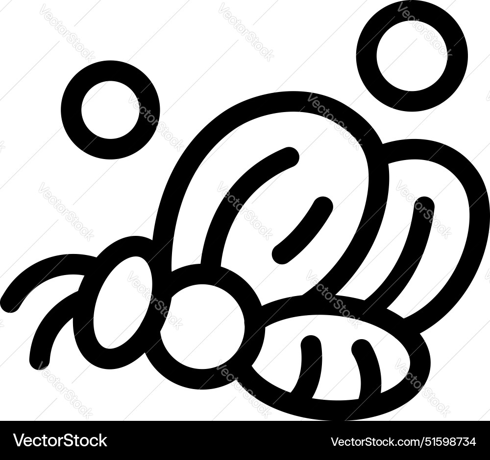 Housefly flying spreading germs bacteria Vector Image