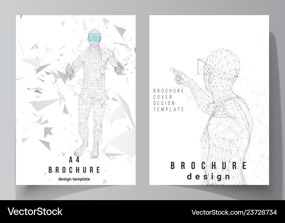 Layout of a4 format modern cover Royalty Free Vector Image